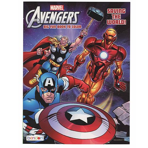marvel superhero coloring book