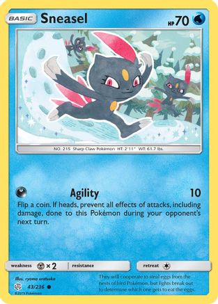 Sneasel 043/236 - SM Cosmic Eclipse – Super Anime Store