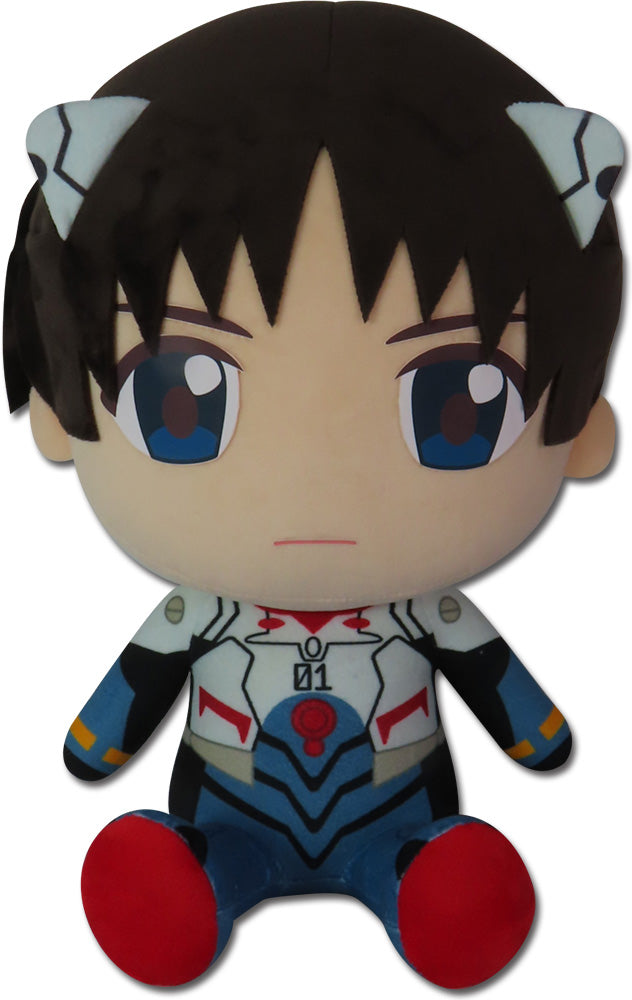 EVANGELION NEW MOVIE - SHINJI PLUG SUIT SITTING PLUSH Super Anime Store