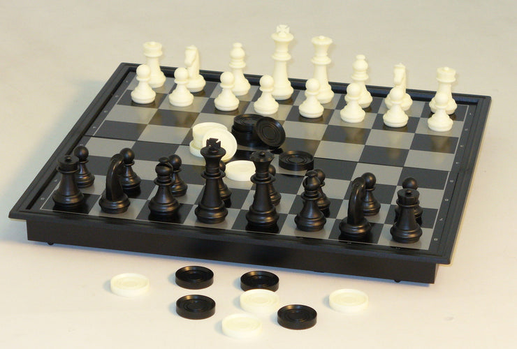 Chess - 12" Magnetic Chess with Checkers – Super Anime Store