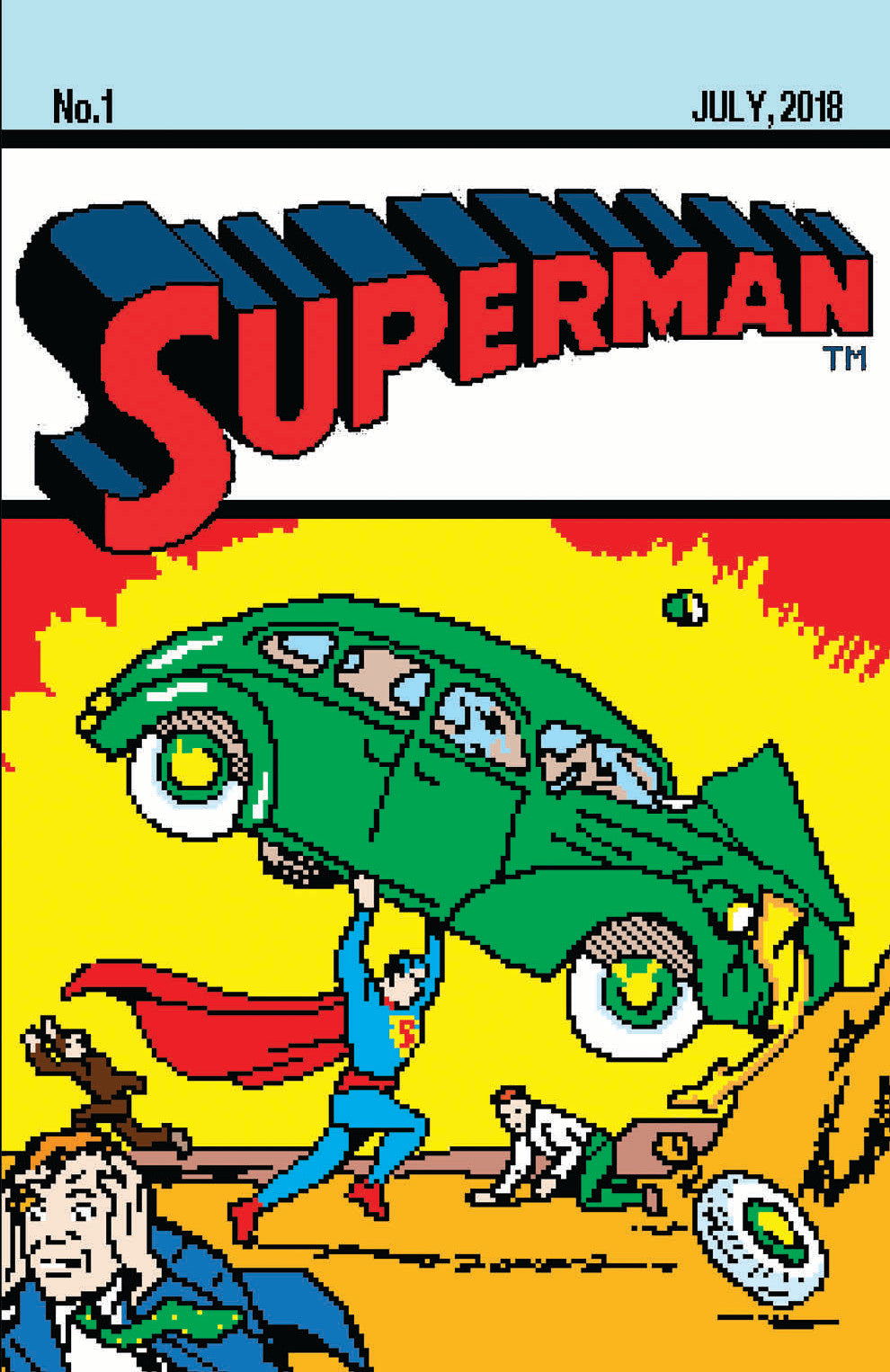 Superman 1 DC Matthew Waite Action Comics 1 16 Bit Homage Variant (07 ...