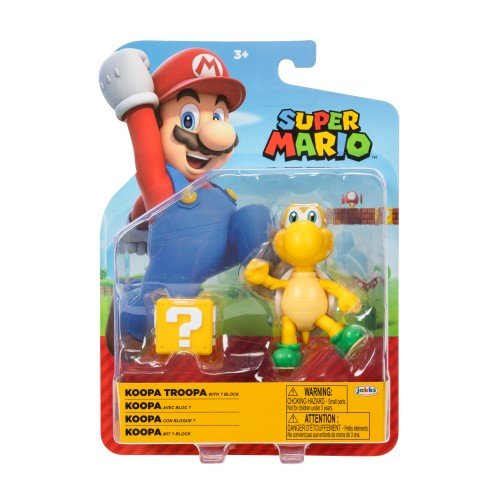 World of Nintendo 4" Action Figure - Wave 33 Koopa Troopa with ? Block ...